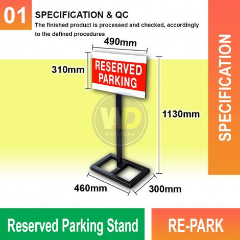 RE-PARK Reserved Parking Stand | Quality Portable Stand MY | Welldone