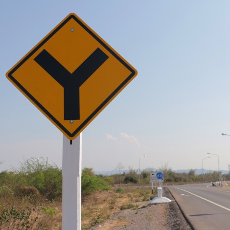 WD.42 Road Junction On The Left & Right Sign | JKR Signboard MY | Welldone